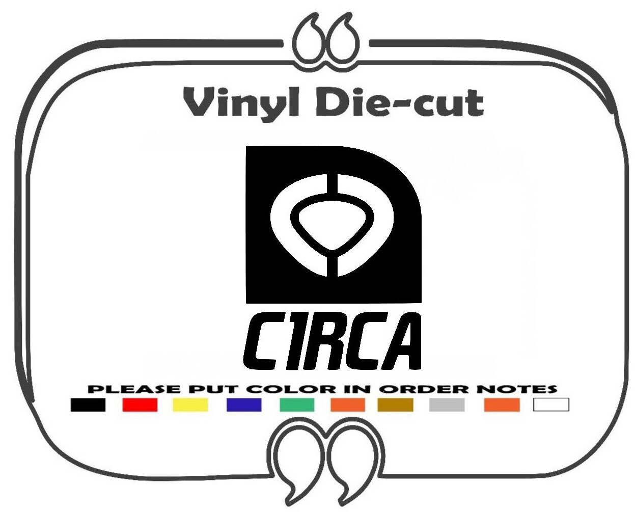 Circa Logo stickers decal | eBay