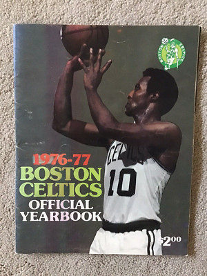 1976-77 Boston Celtics Official Yearbook 8 3/8" x 10 13/16" 42 Pages | eBay