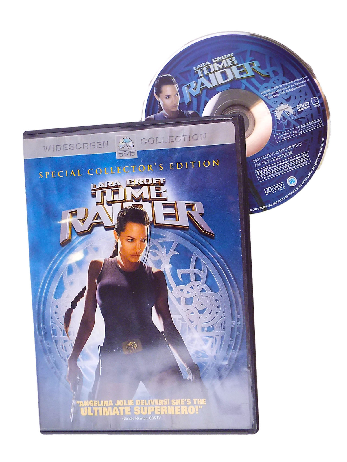 Lara Croft: Tomb Raider (DVD, 2001) Iain Glen, Jeffrey Wright, Angelina ...