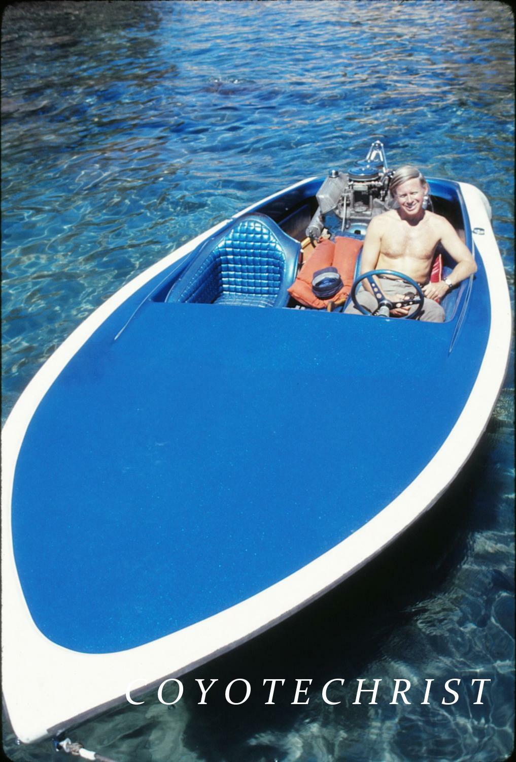 1971 Original Slides (5) V-DRIVE DRAG BOAT w SHELBY COBRA 427 ENGINE ...