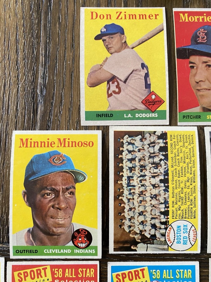 1958 Topps Baseball Partial Set 176 Different VG to EX Condition 36% of ...