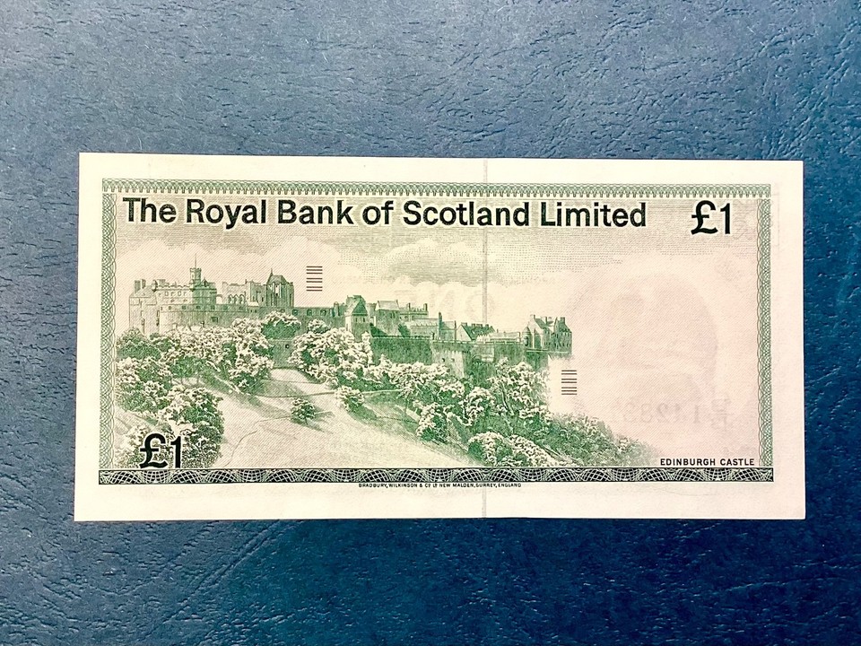 ~ Great Britain 1976 The Royal bank of Scotland £1 One Pound UNC FREE ...