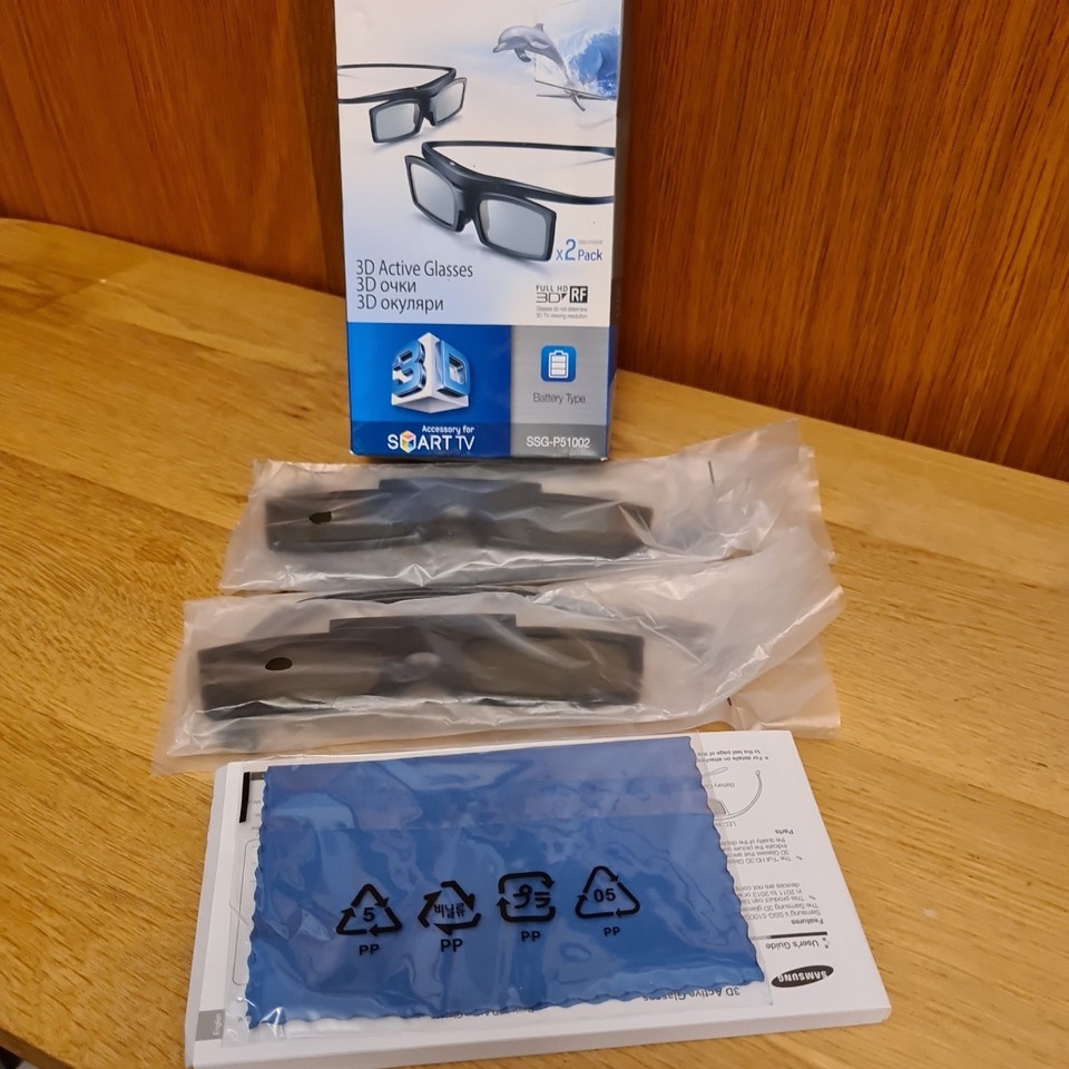 Samsung 3D Active Glasses – 2 pack (ssg-p51002, model ssg-5100gb | eBay UK