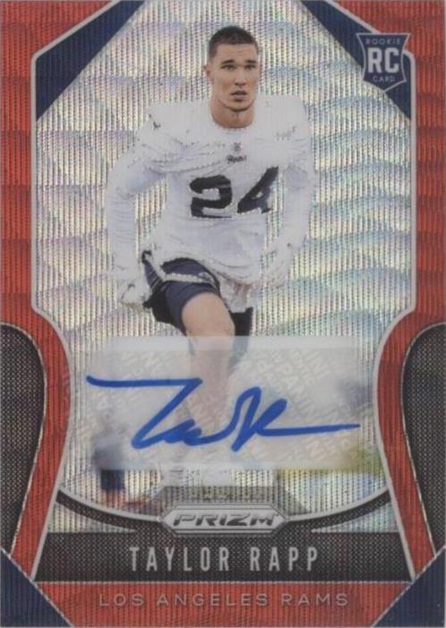 2019 Panini Prizm - Rookies Taylor Rapp #385 Red Wave Prizm Autographs ...