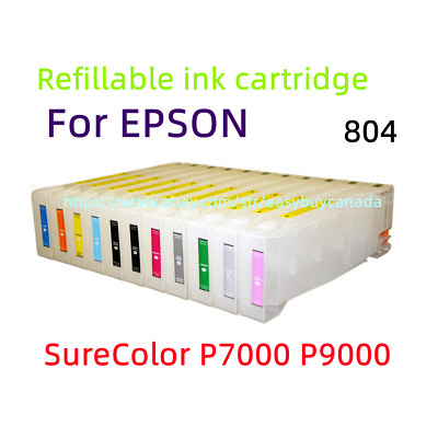 11 Empty Refillable Ink Cartridges for Sure Color P7000 P9000 Printer ...