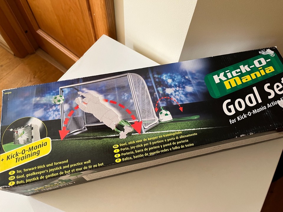 Kick o Mania Goal Set Cardboard Football Goal with Accessories Original ...