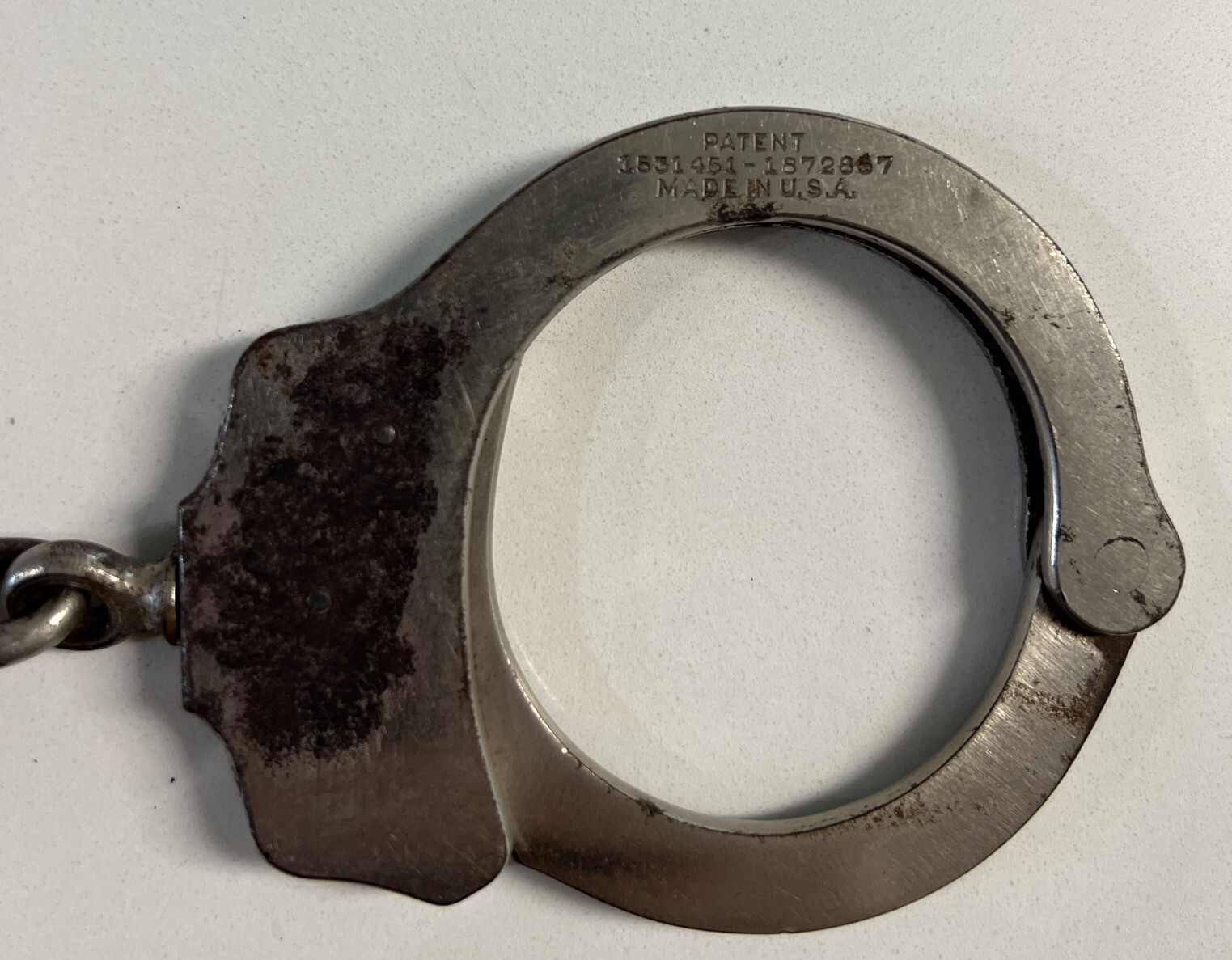Vintage Handcuffs The Peerless Handcuff Company Pat 1531451-1872857 (no ...