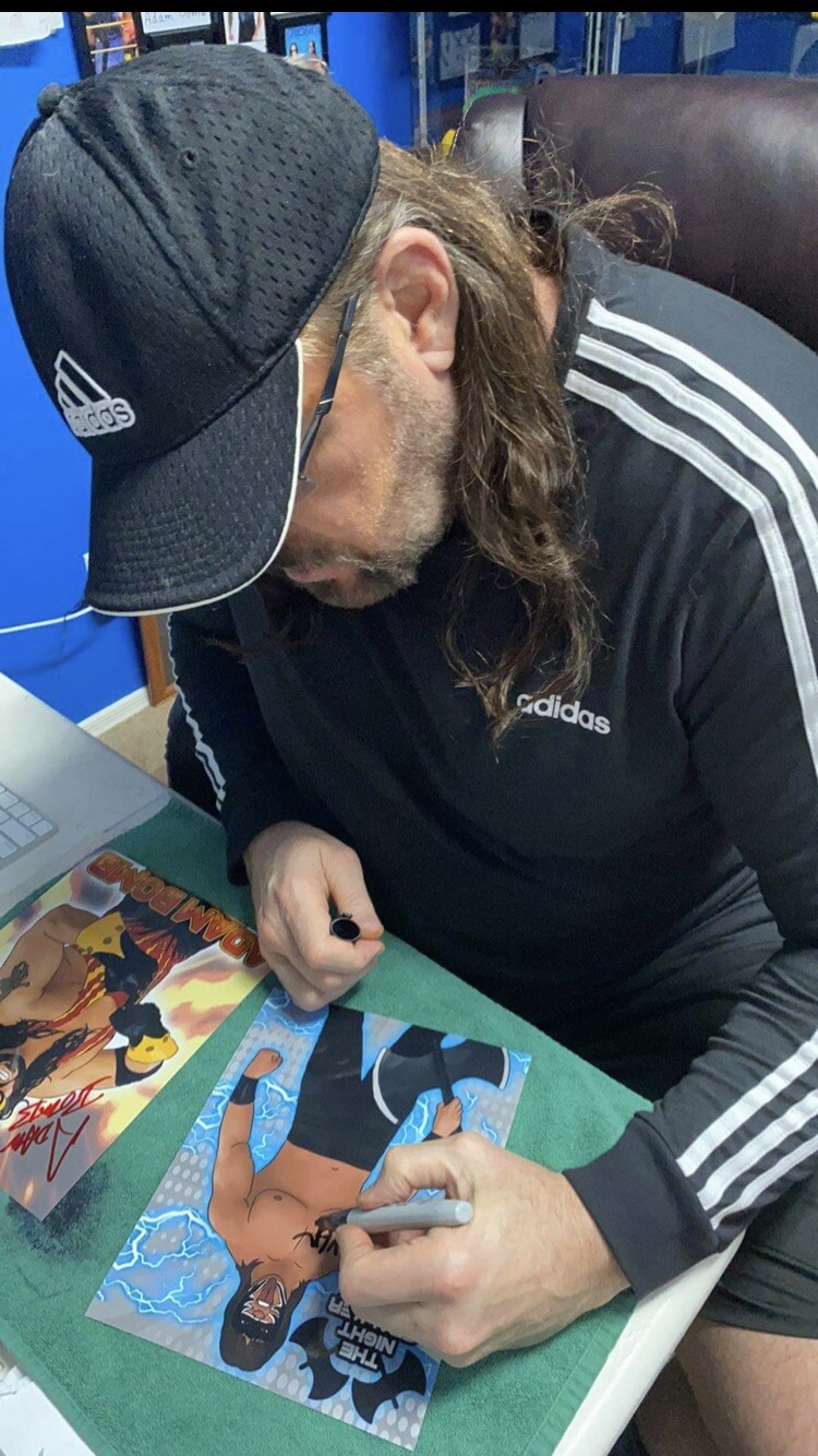 Nightstalker Bryan Clark signed 8x10 WCW NWA SMW WWE WWF | eBay UK