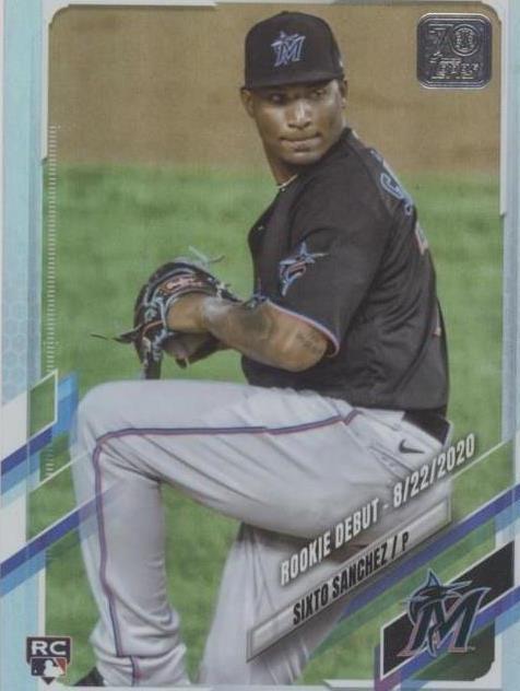 2021 Topps Update Series - Rookie Debut Sixto Sanchez #US186 Rainbow ...