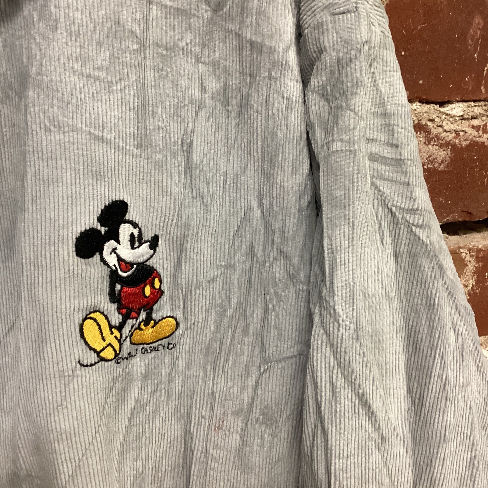 Vintage Chalk Line Walt Disney Mickey Mouse Corduroy … - Gem