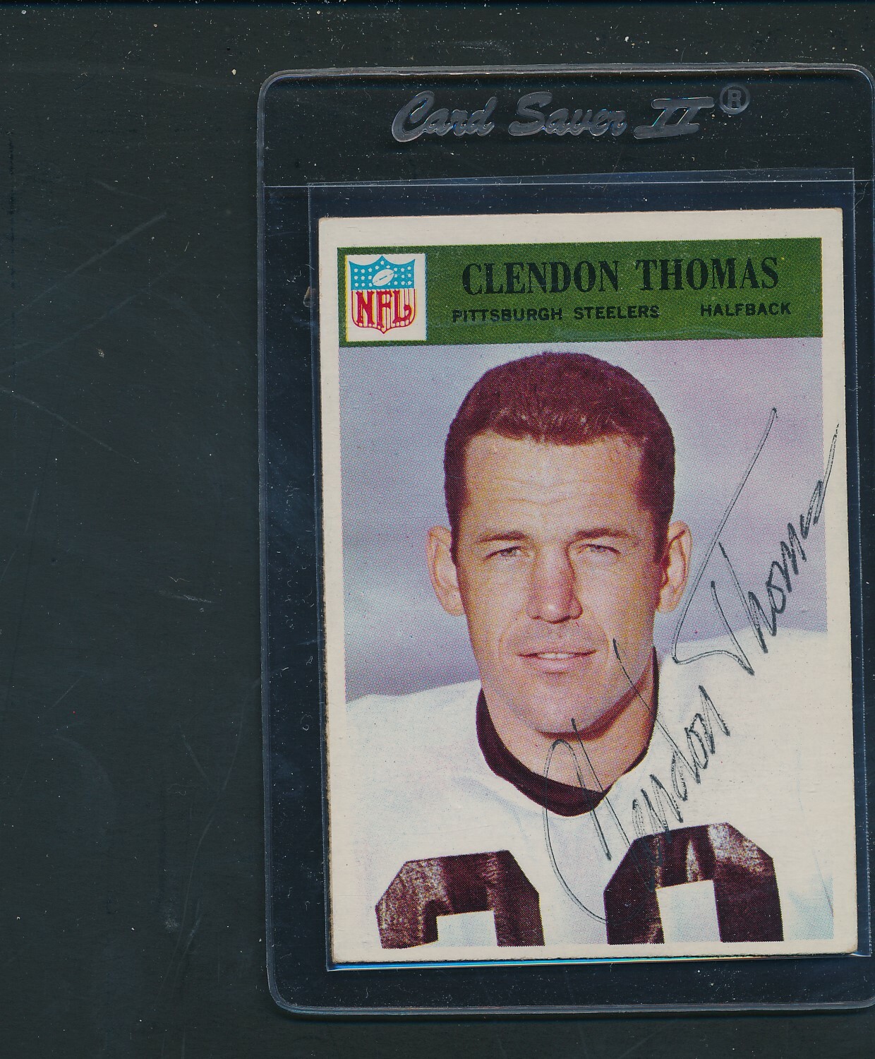 1966 Philadelphia #155 Clendon Thomas Pittsburgh Steelers Signed Auto ...