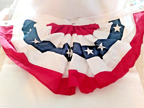USA American Fan Flag Banner Bunting Half Fan Pleated 3 Feet ...