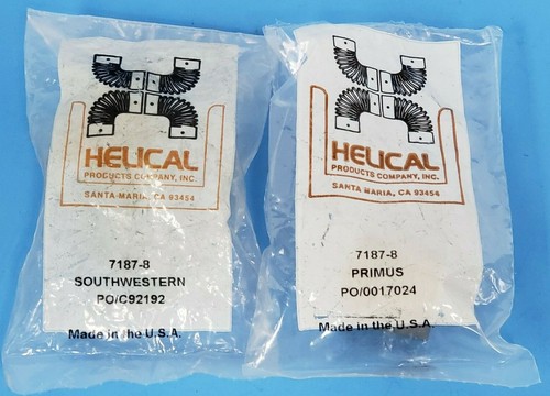 LOT OF 2 NEW HELICAL 7187-8 FLEXIBLE COUPLINGS 71878 | eBay