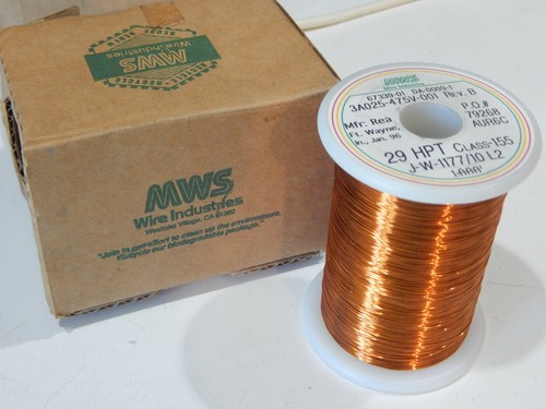 MWS 3A025-475V-001 MAGNET WIRE 29 AWG GUAGE HPT J-W-1177/10 L2 1000FT ...