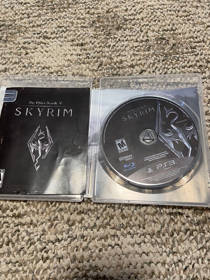 The Elder Scrolls V: Skyrim (PlayStation 3, 2011) Complete with Manual ...