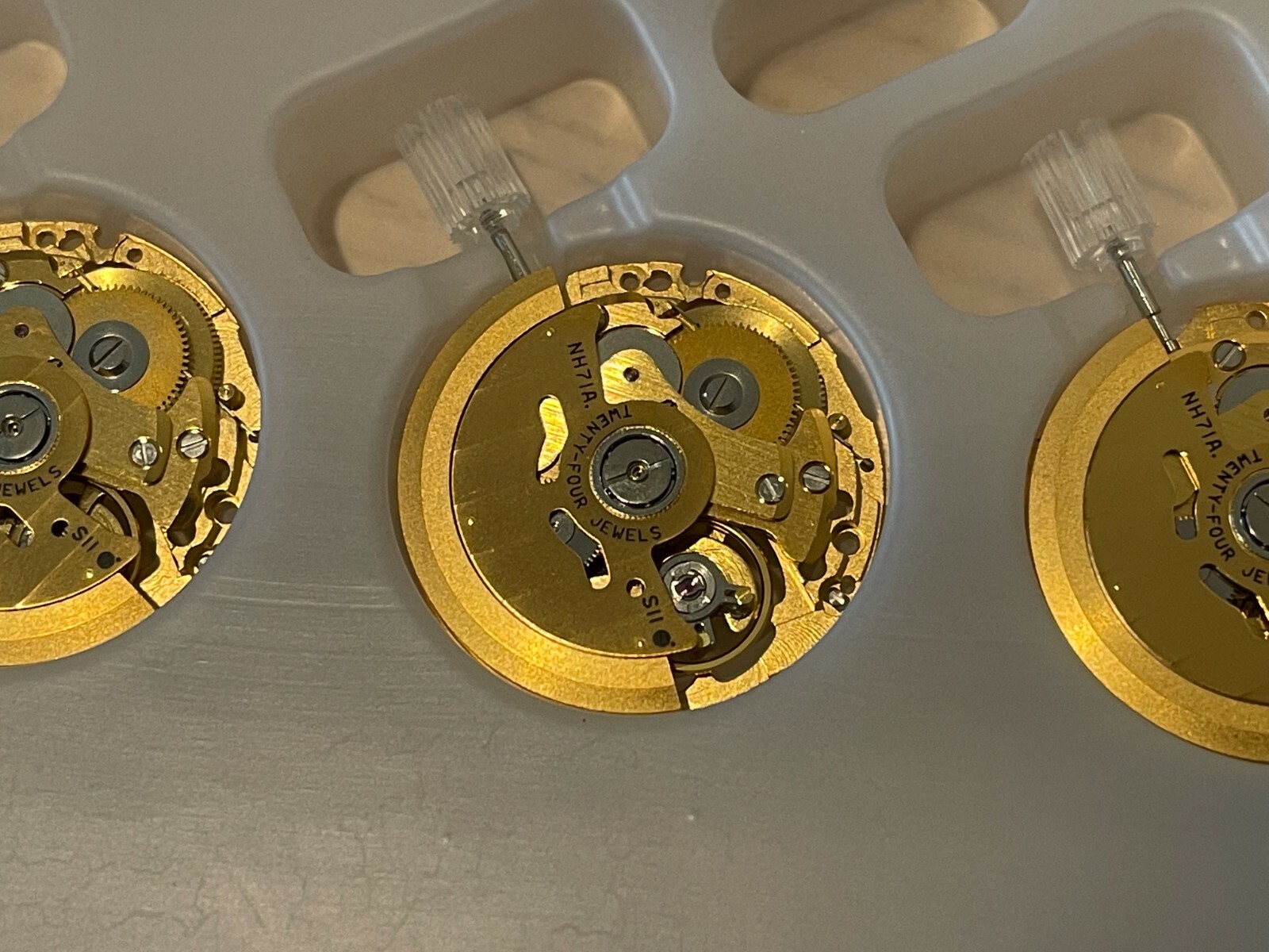 USA seller, Seiko SII NH71 NH71A Automatic Movement, Skeleton, Gold | eBay