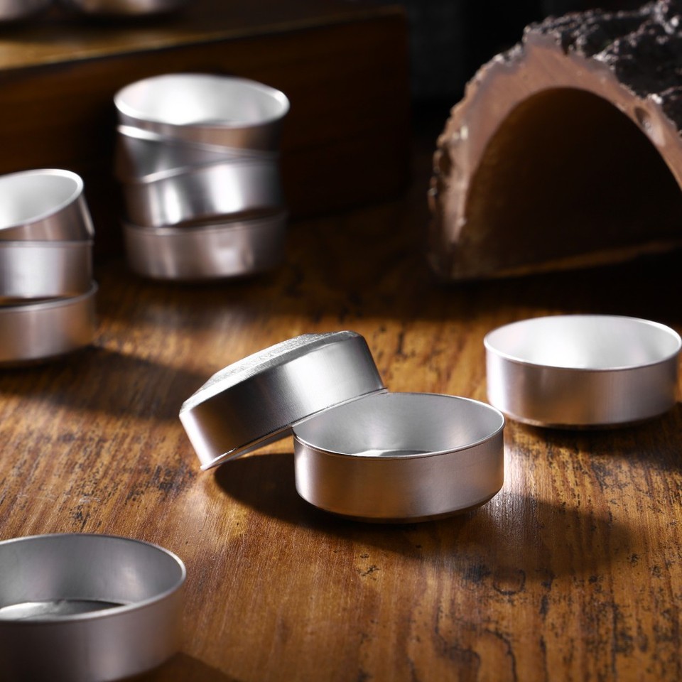 200 Pcs Aluminum Tea Light Tins Candle Making Containers Empty Case for ...