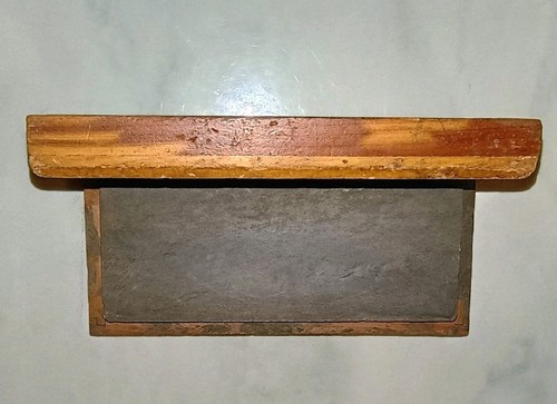 Antique Straight Razor Hone in Cherry Wood Box – Barber Sharpening ...