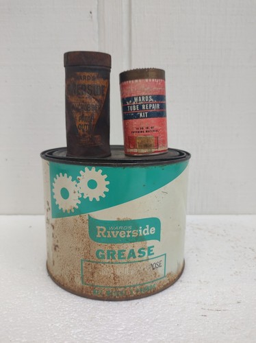 Vintage Montgomery Wards Riverside Grease Tire Tube Patch Kit Auto ...