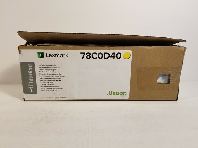 Lexmark 78C0D40 Yellow Developer Unit for sale online | eBay