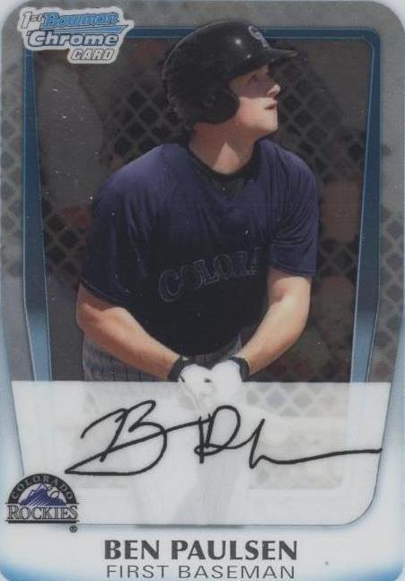2011 Bowman - Chrome Prospects Ben Paulsen #BCP34 (RC) for sale online | eBay