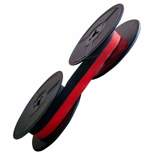 TYPEWRITER INK RIBBON OLYMPIA SPLENDID 33 66 99 TWIN SPOOL BLACK / RED ...