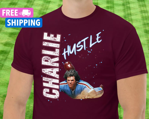 Pete Rose Tribute Phillies Charlie Hustle Shirt RIP Pete Rose T-Shirt S ...