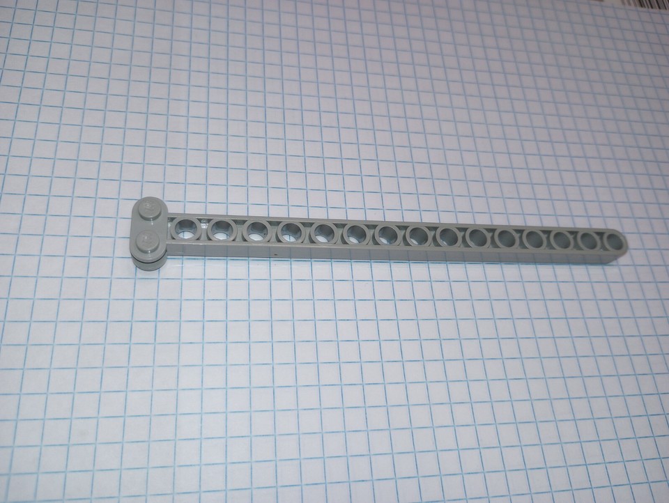 1 Lego 2351 Technic 1 by 16 Liftarm Crane Arm Center Light Gray Retired ...