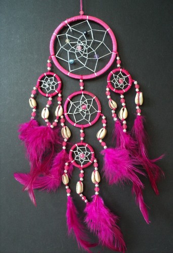 BEAUTIFUL SHELL DREAM CATCHER VARIOUS COLOURS NURSERY BEDROOM NEW ...