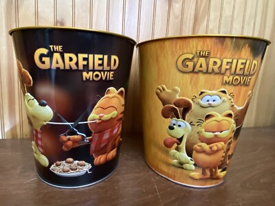 2024 Exclusive The Garfield Movie Popcorn Bucket Tins (2 Variations) | eBay