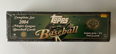 2004 TOPPS BASEBALL COMPLETE FACTORY SEALED SETS w/ 5 EXCLUSIVE CARDS ...