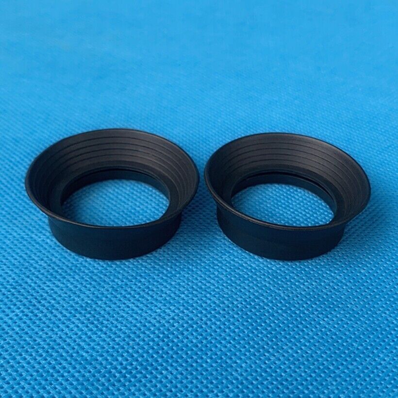 2PC Binocular Microscope Eyepiece Cup Rubber Eye Lens Guard Shield for ...