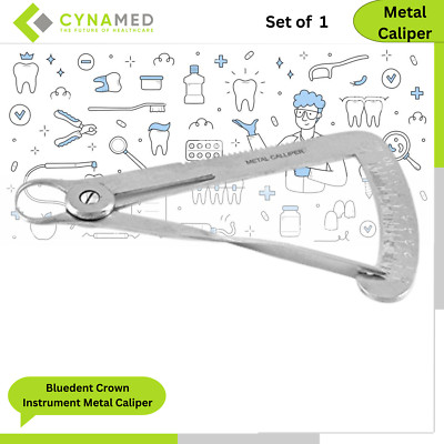 Bluedent Crown Instrument Metal Caliper Dental Lab | eBay