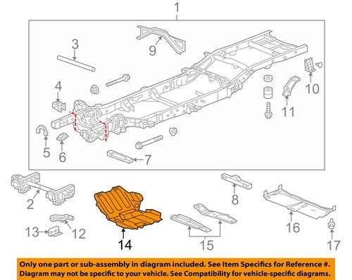 GM OEM 14-20 Escalade ESV Frame Frame Components-Skid Plate 22847943 | eBay