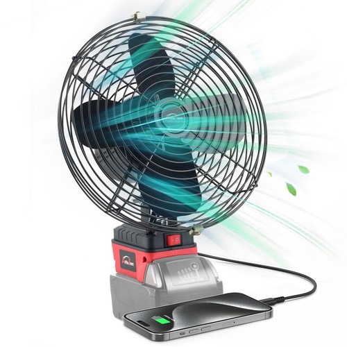 Jobsite Fan for Milwaukee 18V M18 48-11-1811 Battery Tool Fan Cordless ...