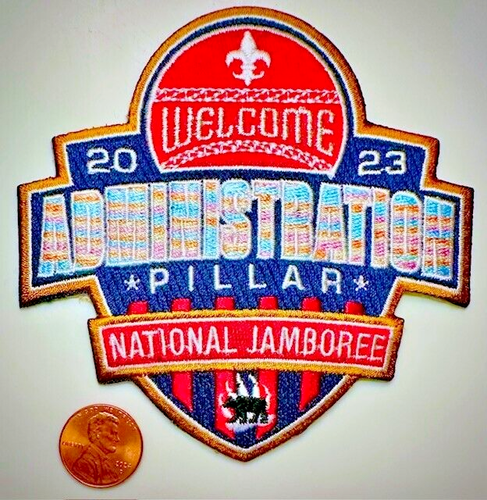 BSA 2023 JAMBOREE WELCOME ADMIN PILLAR SPECIAL EDITION RAINBOW MYLAR ...