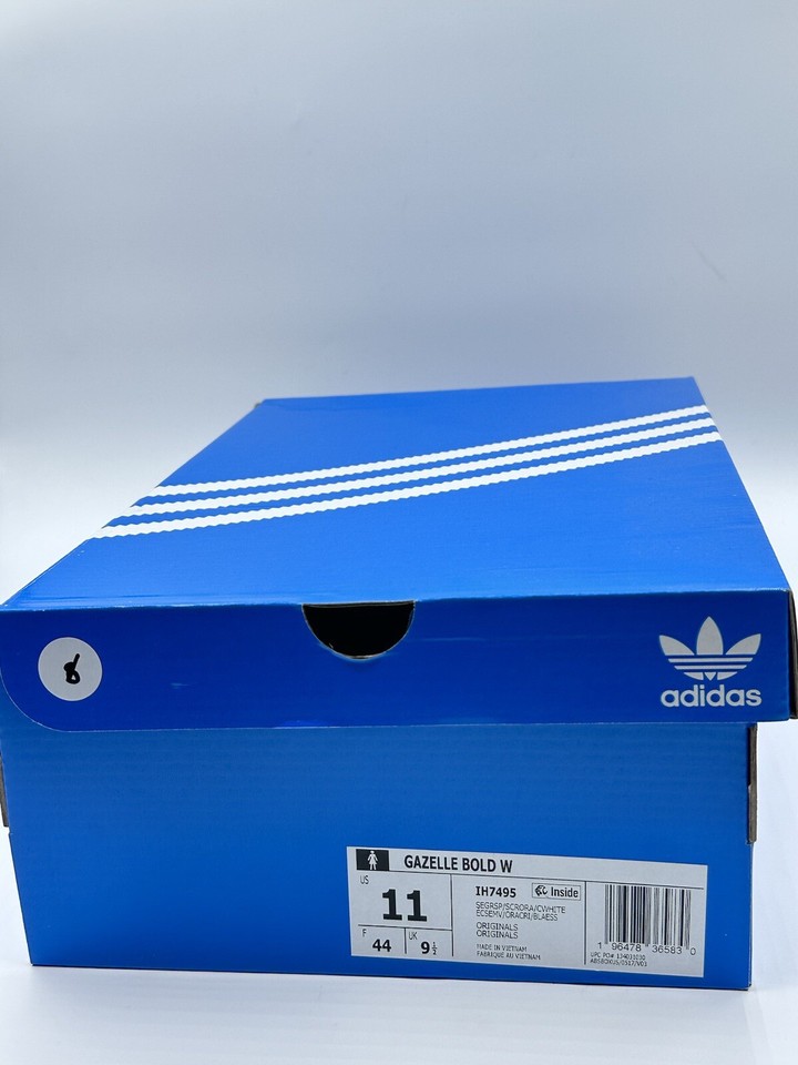 Adidas Women's Gazelle Bold Multiple Sizes Green Spark Screaming Orange ...