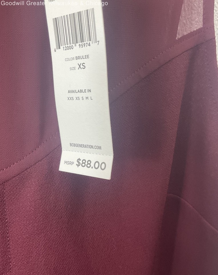 NWT BCBGeneration Women's Size XS Red Sleeveless Dress | eBay