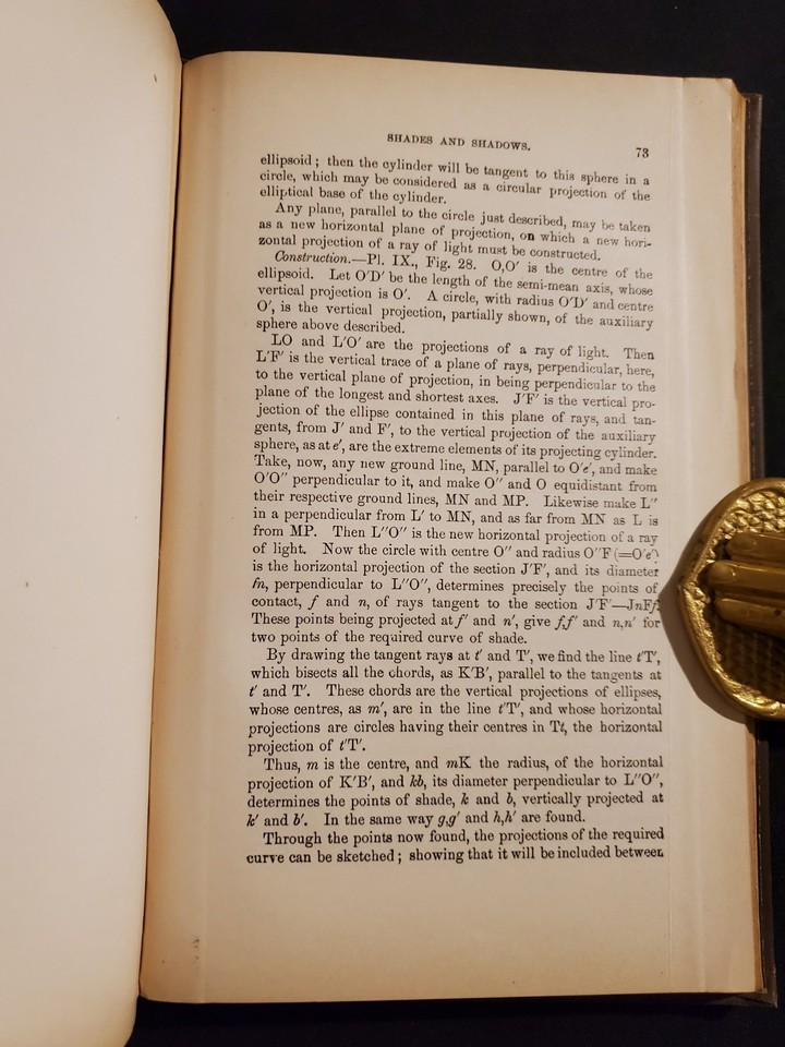 General Problems of Shades and Shadows by Edward Warren 1902 Hardcover ...