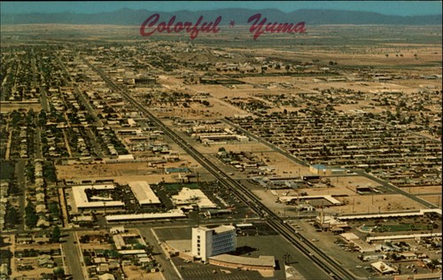 Aerial View Yuma Arizona vintage postcard d672 | eBay