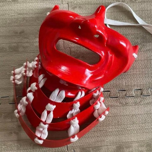 Japanese Samurai face Mask Mempo Menpo yoroi Japanese armor From japan ...