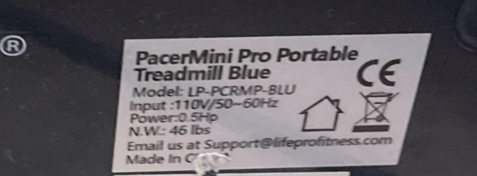 Lifepro Pacer Mini Walking Treadmill Portable Under Desk Compact Max ...