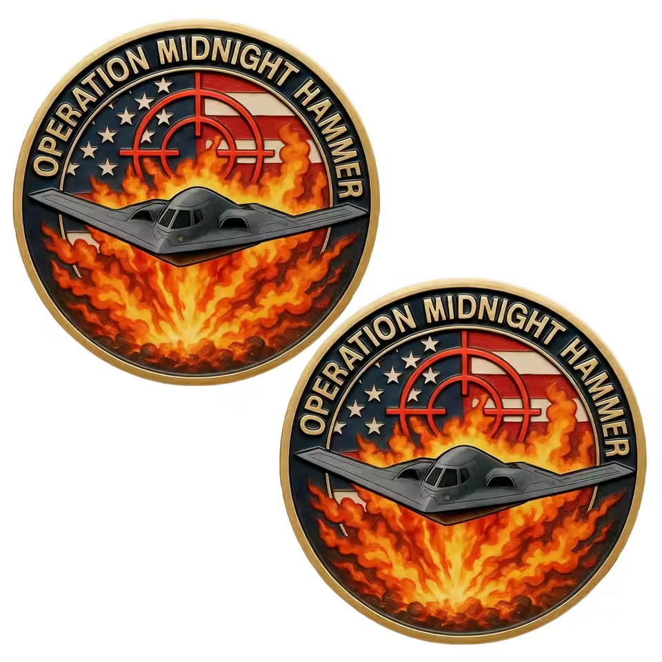 Iran–Israel War Operation Midnight Hammer Challenge Coin Military ...