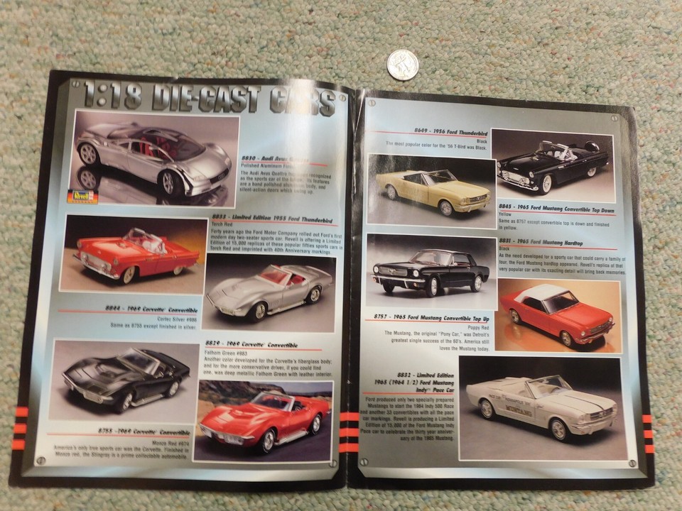 Revell Catalogue Catalog Die Cast 1997 8 pages each page 11" x 8 ...