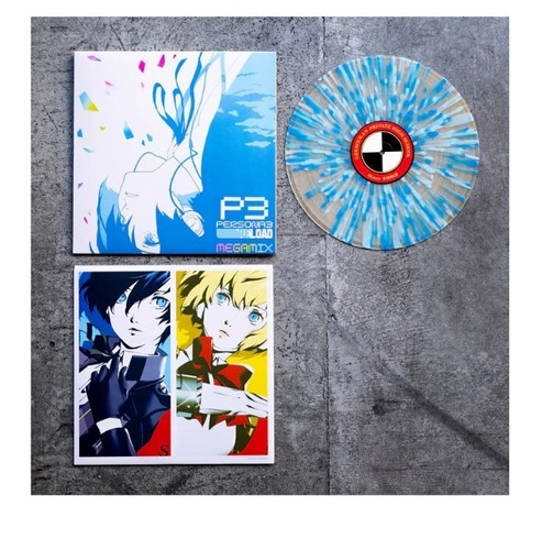 Persona 3 Reload Megamix Vinyl Record Soundtrack LP Blue Clear Splatter ...