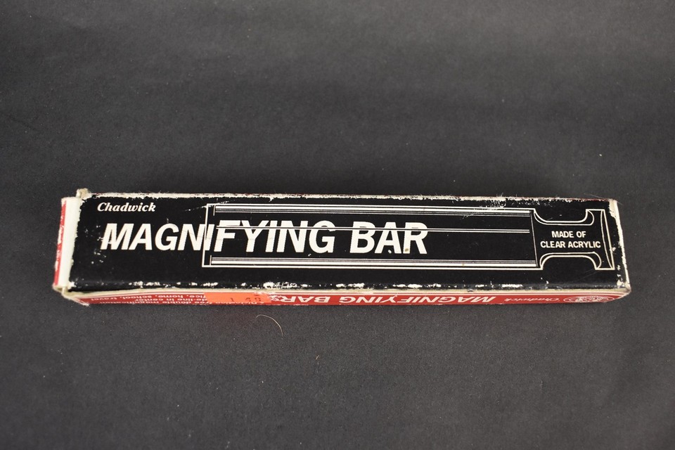 VINTAGE Chadwick Magnifying Reading Bar IN BOX | eBay