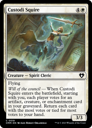 MTG Near Mint Foil Custodi Squire - [Commander Masters] | eBay
