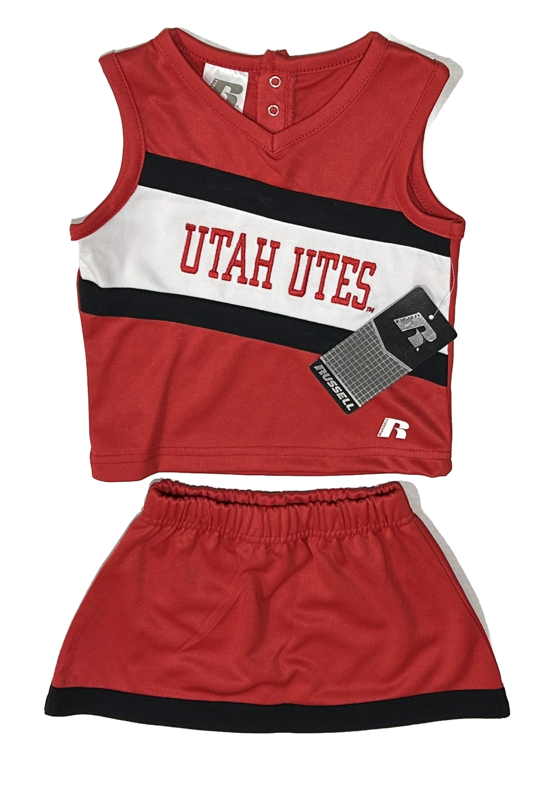 University of Utah Utes Cheer Cheerleading Dress Jumper Red 2 Piece ...
