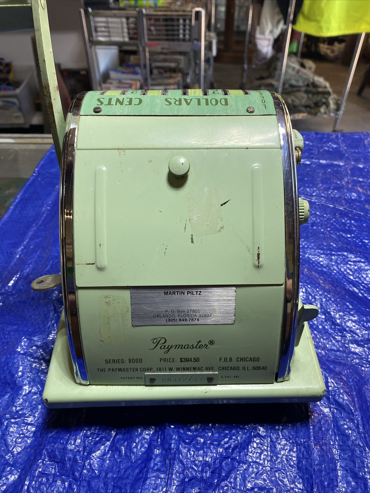 VINTAGE PAYMASTER Check Writing Machine Series 8000 Ribbon Writer ...