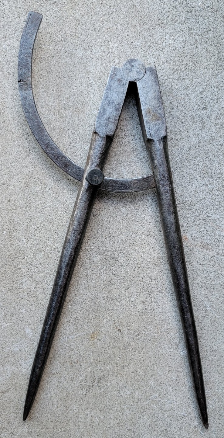 Antique Hand Forged 19th Century 10” Wing Calipers With Steel ...